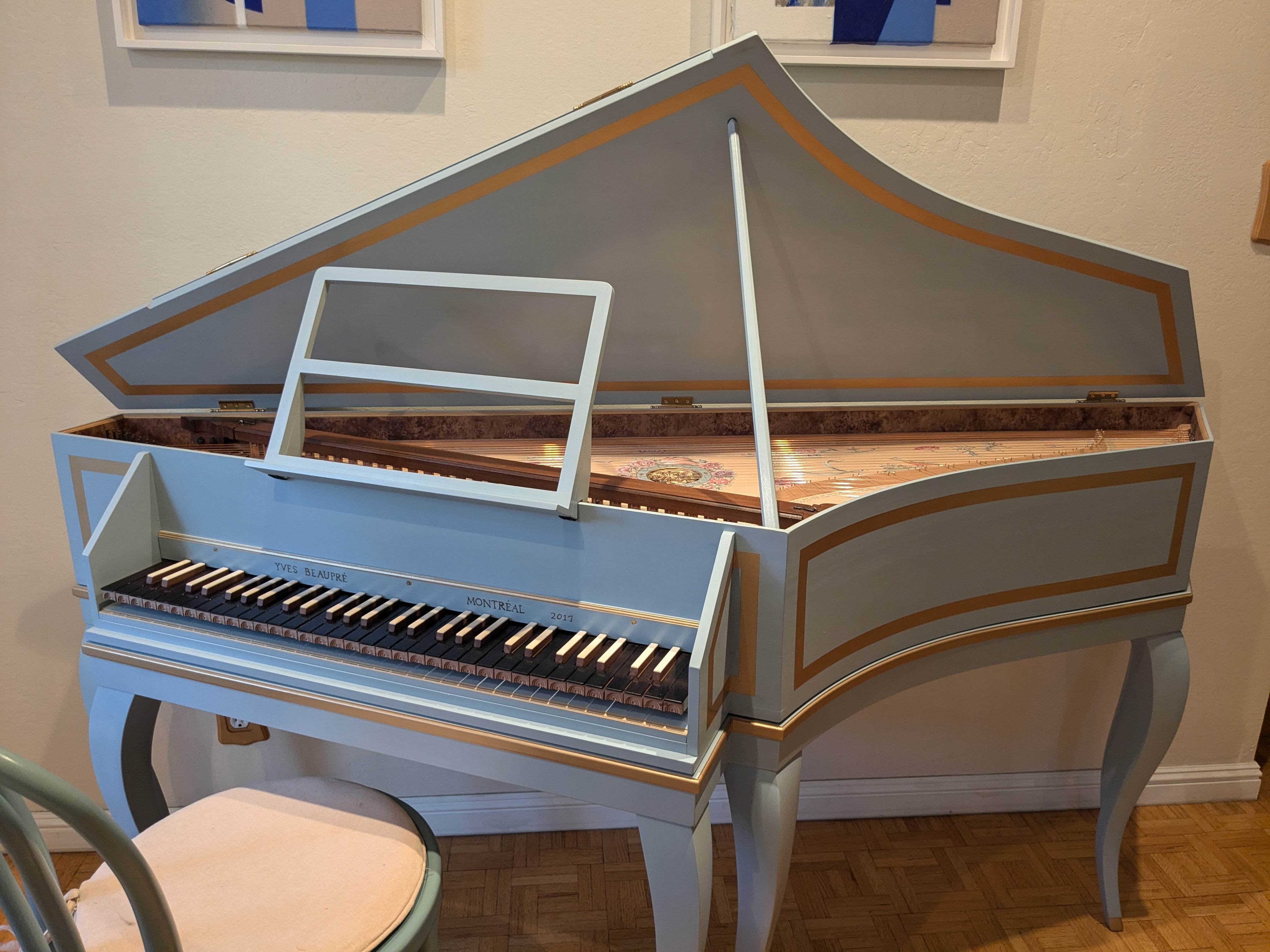 Beaupré French Spinet ~ Sold ~ – Harpsichord Clearing House