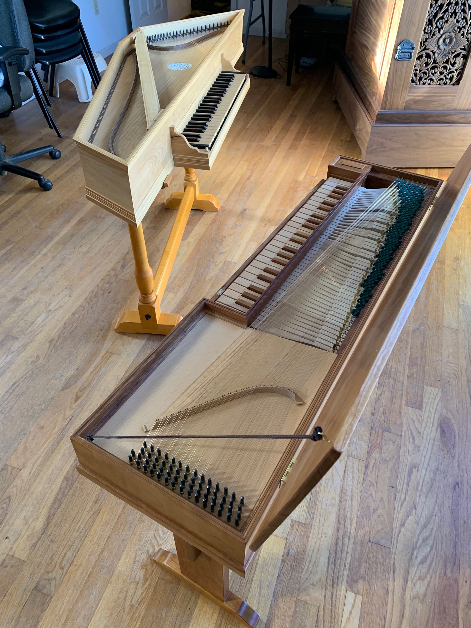 Italian Pentagonal Virginal by Robert Duffy ~ Sold ~ – Harpsichord ...