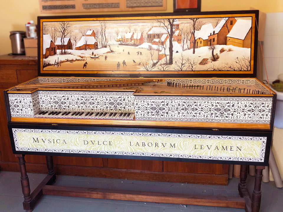 Flemish virginal - Ruckers 1599 by Brighenti – Harpsichord Clearing House