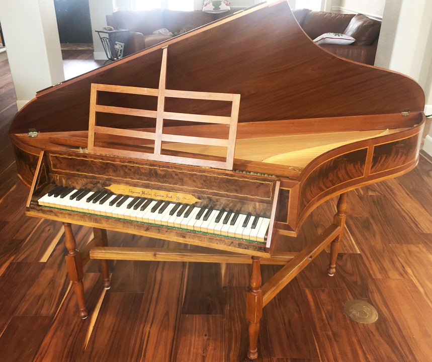 Bentside Spinet by Morley – Harpsichord Clearing House
