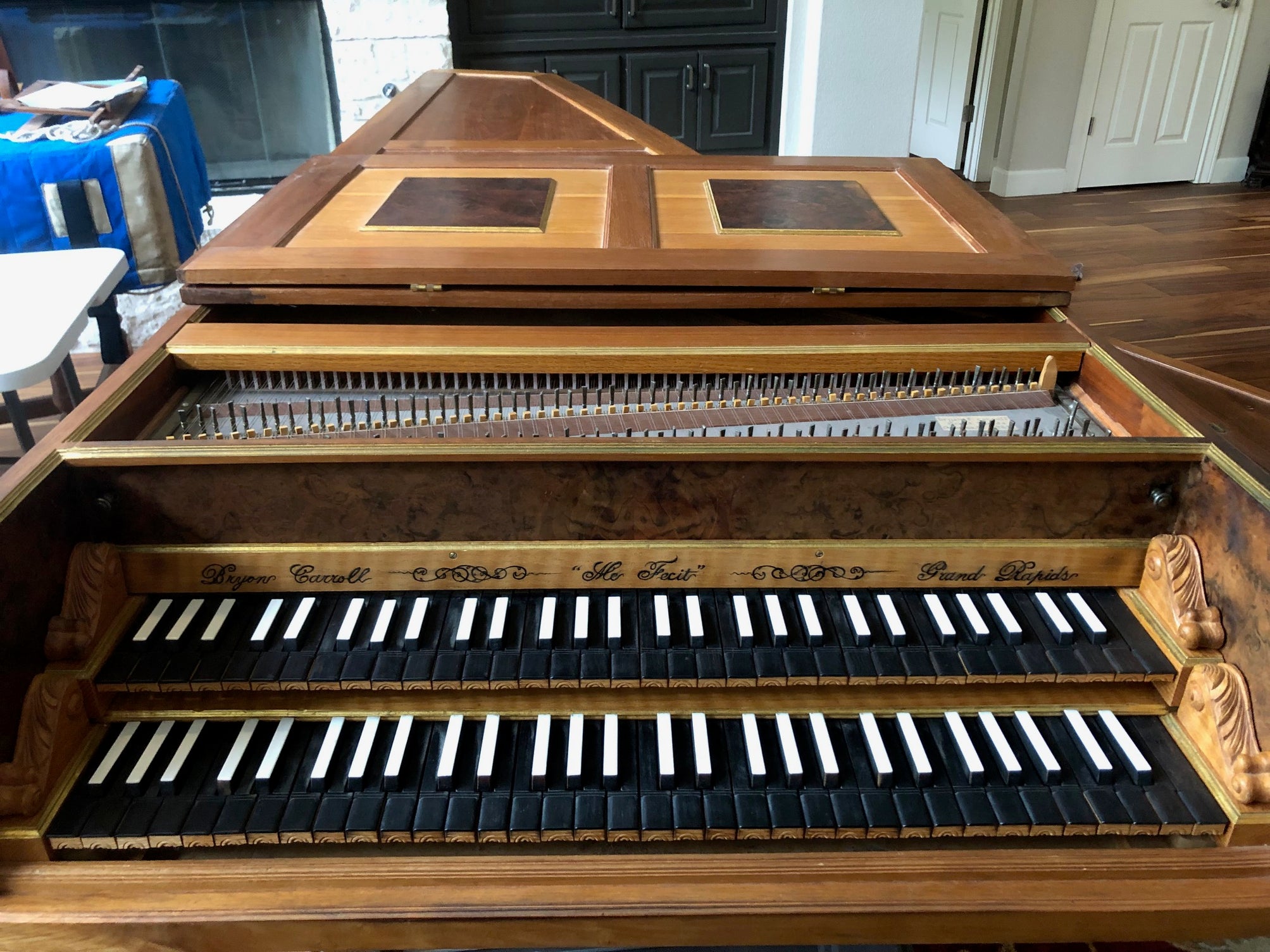 Flemish double with Pedal by Bryon Carroll. ~ Sold ~ – Harpsichord Clearing House