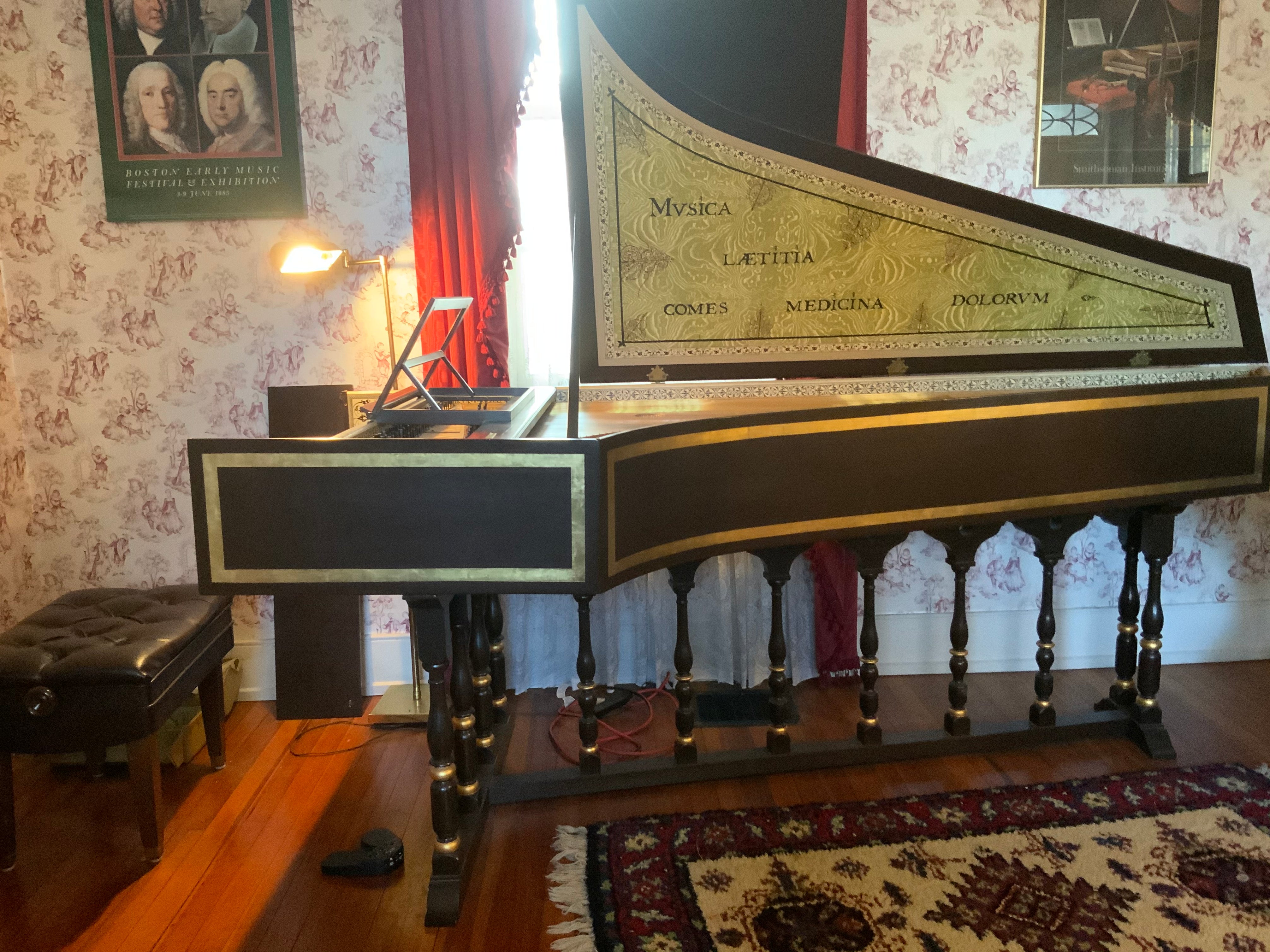 French Double by Anderson Dupree 1985 ~ Sold ~ – Harpsichord Clearing House