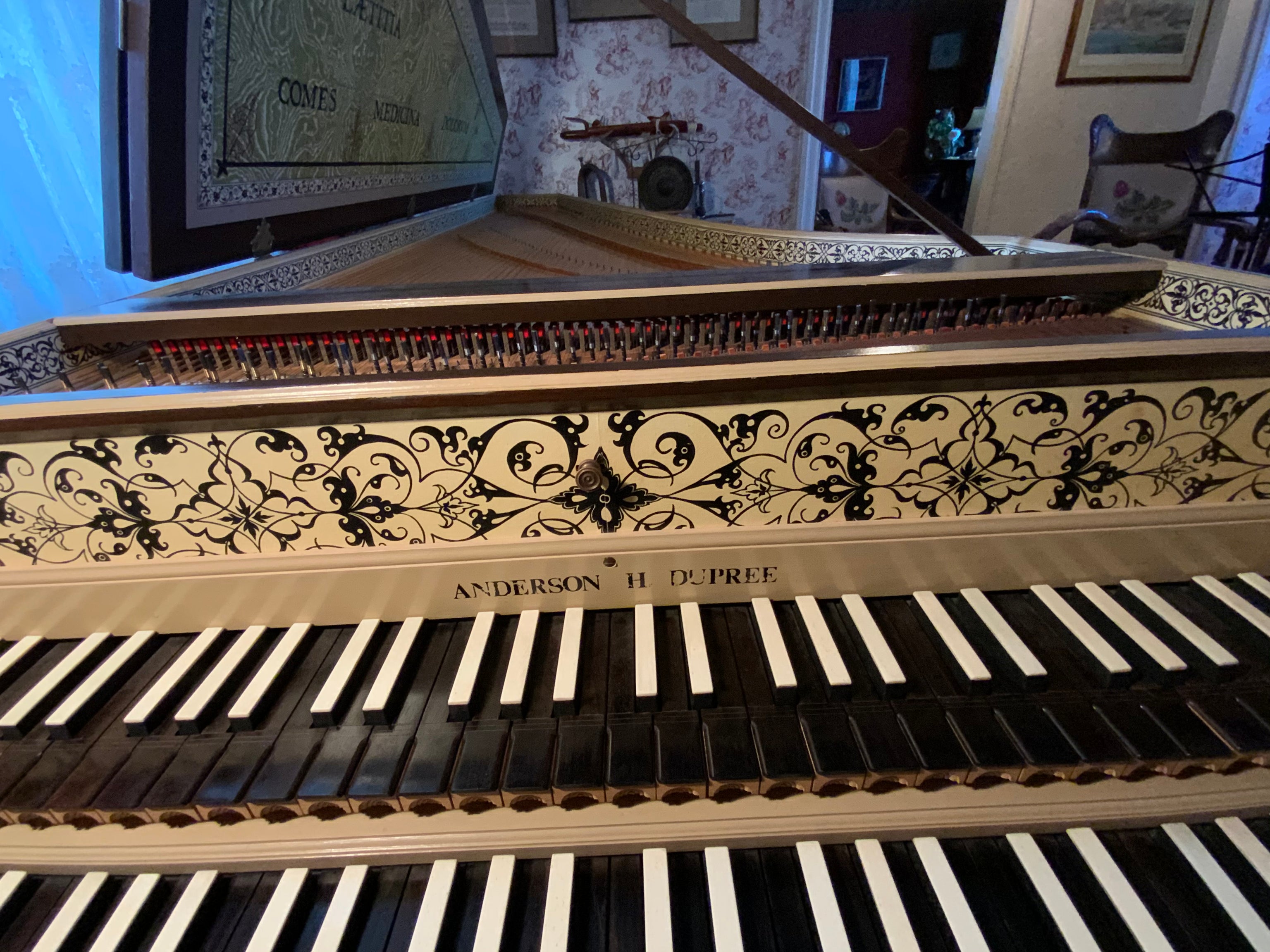 French Double by Anderson Dupree 1985 ~ Sold ~ – Harpsichord Clearing House