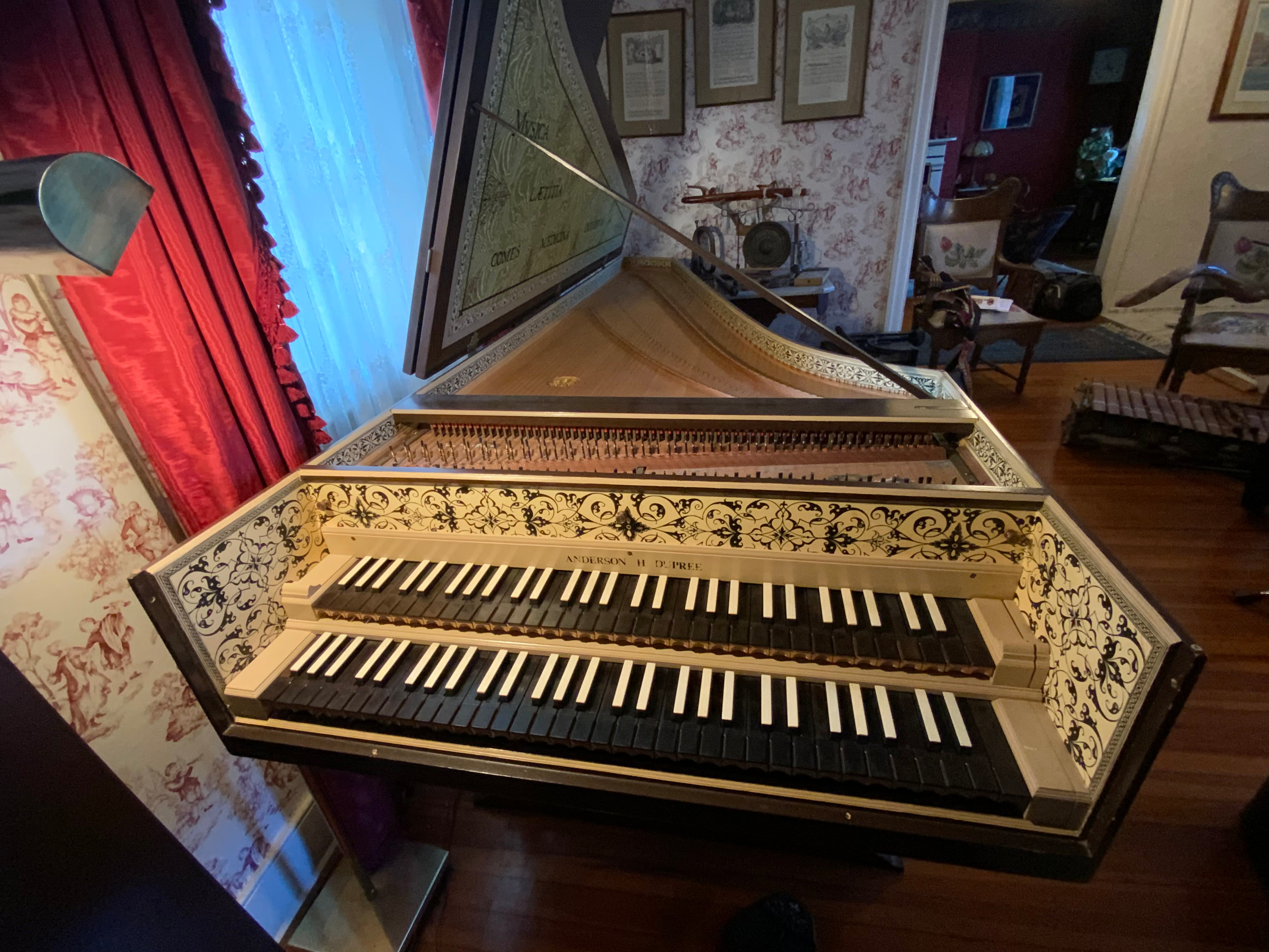French Double by Anderson Dupree 1985 ~ Sold ~ – Harpsichord Clearing House