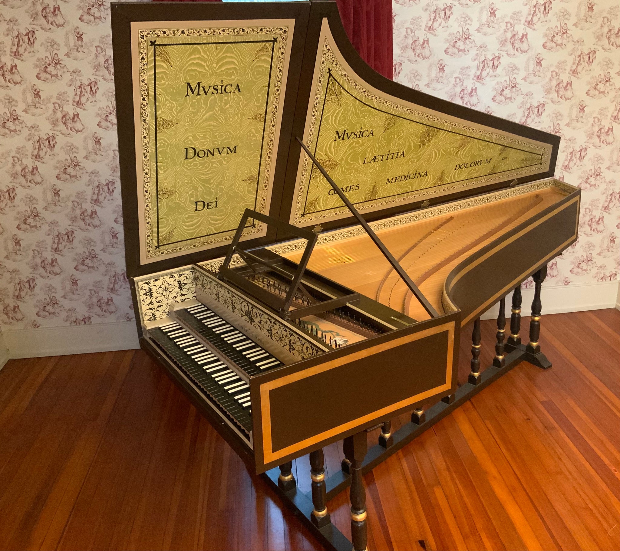 French Double by Anderson Dupree 1985 ~ Sold ~ – Harpsichord Clearing House