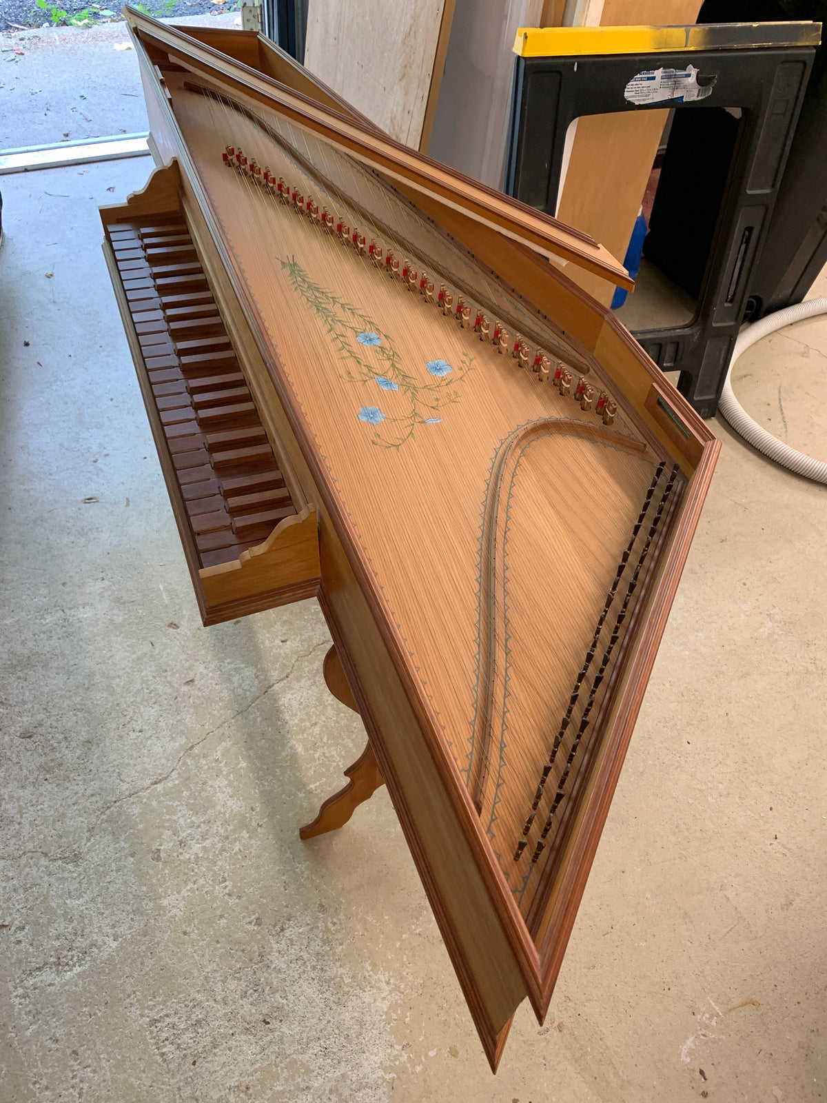 Italian Pentagonal Virginal ~ Sold ~ – Harpsichord Clearing House