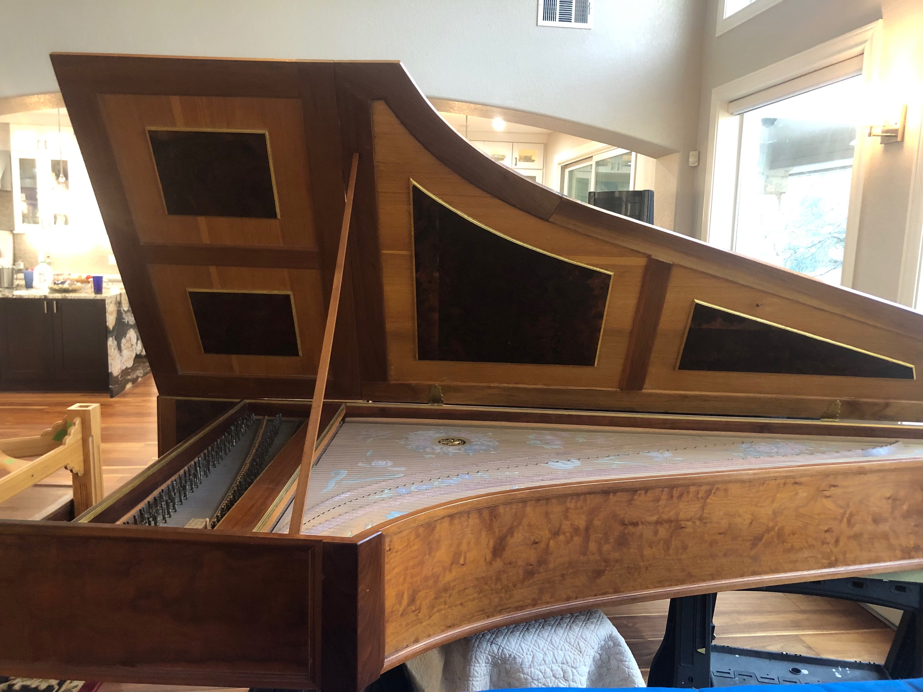 Pedal Harpsichord by Byron Carroll, 1985. ~ Sold ~ – Harpsichord Clearing House