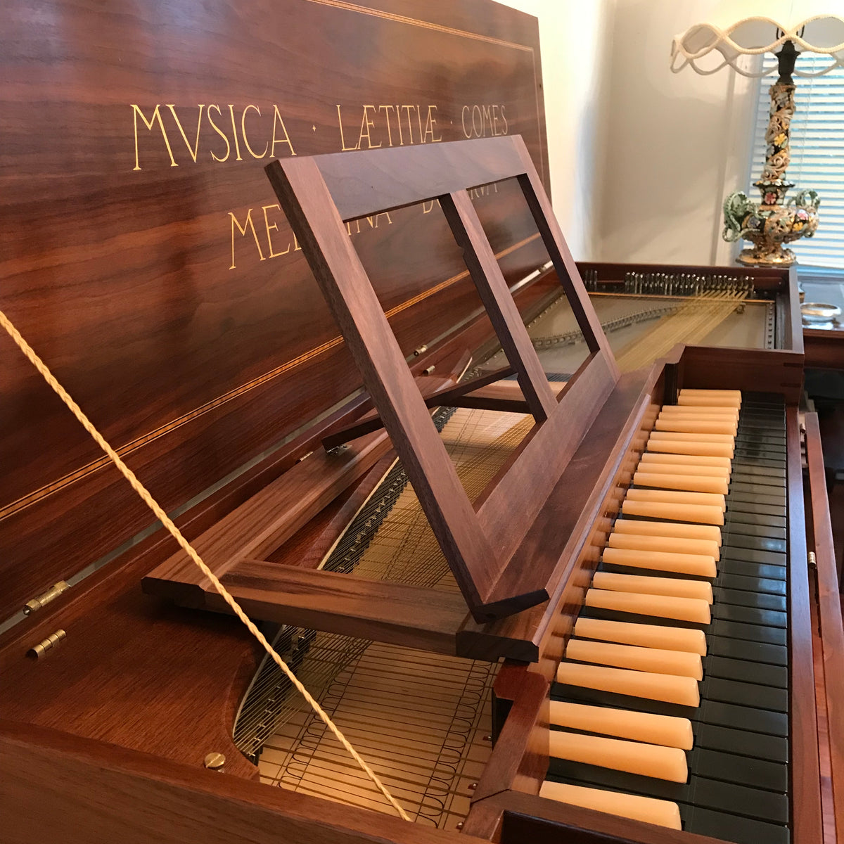Walnut Music Desk – Harpsichord Clearing House
